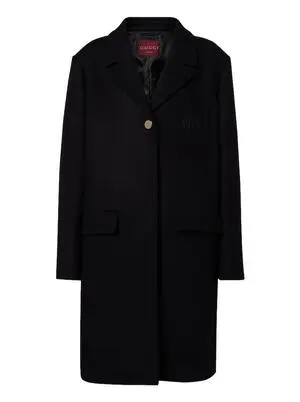 Gucci Oversized Wool Coat - Black