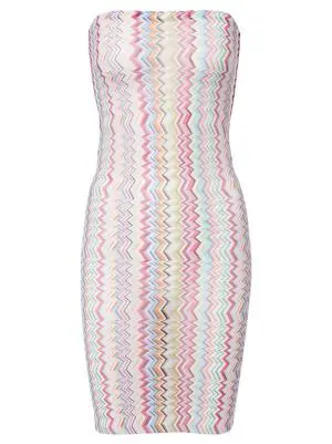 Missoni Strapless Mini Dress - Multicoloured