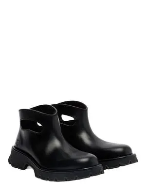 Loewe Bobby Leather Ankle Boots - Black