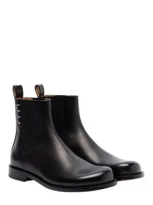 JW Anderson Leather Chelsea Boots - Black