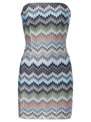 Missoni Zigzag Mini Dress - Blue