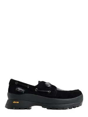 Sperry X Pleasures 3-eye Vibram Turn-lock Lug Boat Shoe - Black Leather Suede