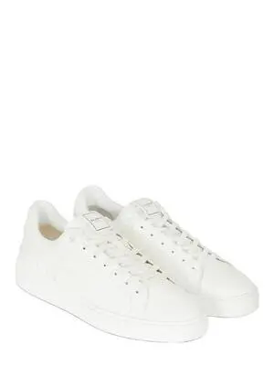 Balmain Calfskin B-court Trainers - White