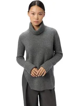 Gobi Cashmere Cashmere Sweater With Detachable Collar - Steel Gray