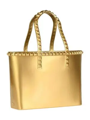 Carmen Sol Seba Mid Tote With Jumbo Studs Gold