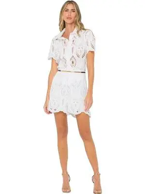 JBQ Zuri Lace Short - Off White