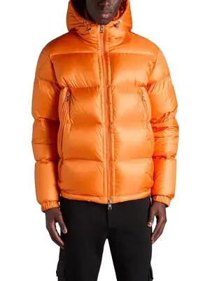 Moncler Rivau Down Hooded Jacket - Jaffa Orange