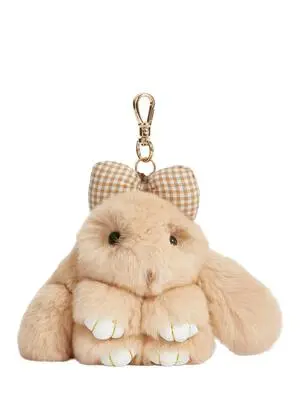 Bp. Plush Bunny Bag Charm - Beige Multi