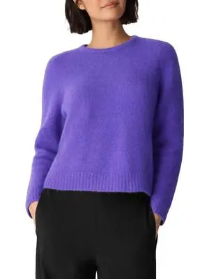 Eileen Fisher Cashmere Blend Crewneck Sweater - Ultraviolet