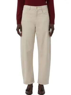 Max Mara Emily Wool Twill Five-pocket Pants - Natural