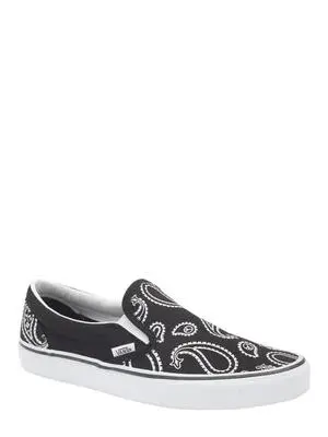 VANS Classic Slip-on Sneaker - Paisley Black/true White