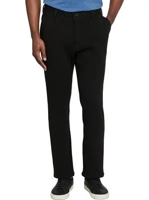 W.R.K Cotton Blend Slim Straight Leg Pants - Black
