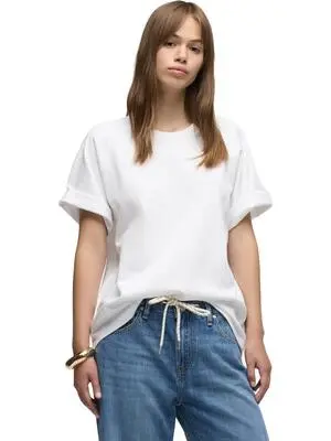 Hudson Jeans Oversized Raglan Tee - White