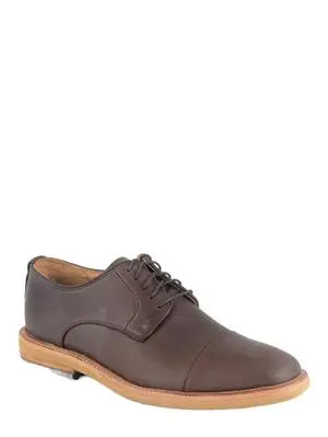 WARFIELD & GRAND Clement Ii Cap Toe Derby - Dark Brown