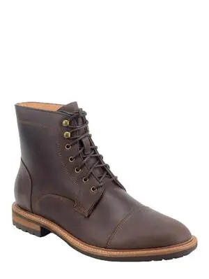 WARFIELD & GRAND Mortar Lace-up Boots - Dark Brown