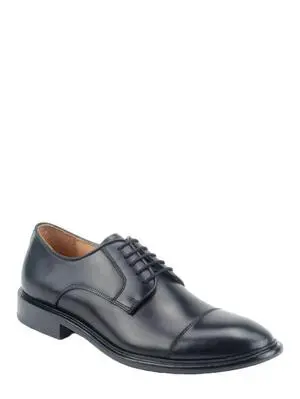 WARFIELD & GRAND Ducasse Cap-toe Leather Derby - Black