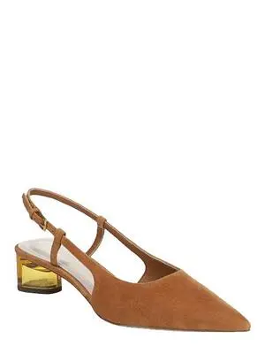 Franco Sarto Amelie Slingback Pointed Toe Pump - Saddle