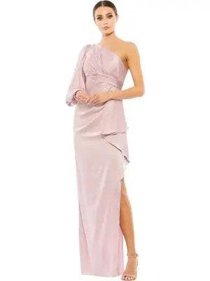 Mac Duggal One-shoulder Gown - Pink