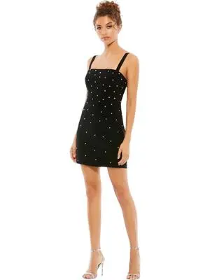 Mac Duggal Embellished Mini Dress - Black