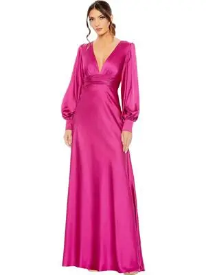 Mac Duggal Charmeuse Gown - Pink