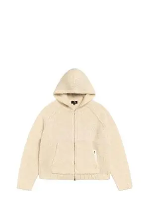 StÜssy Chunky Knit Zip Hoodie - Ivory