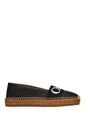 Chloé Flat Espadrilles - Black