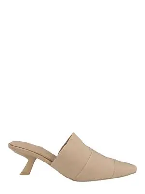 FERRAGAMO Algedi 55 Leather Mules - Bone