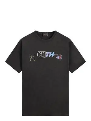 Kith X Marvel Cyclops Vs. Magneto Vintage Tee - Black