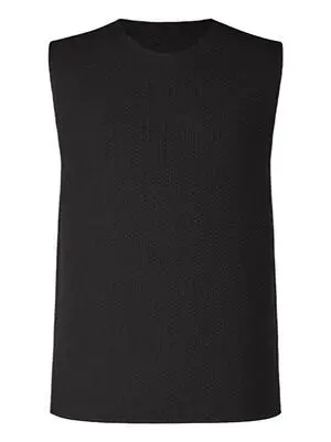 Issey Miyake Rustic Knit Vest - Black
