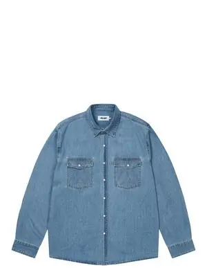 PALACE Denim Western Over Shirt - Grey