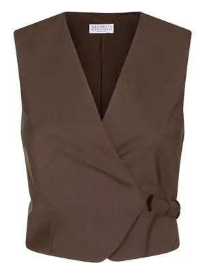 Brunello Cucinelli Waistcoat - Coffee