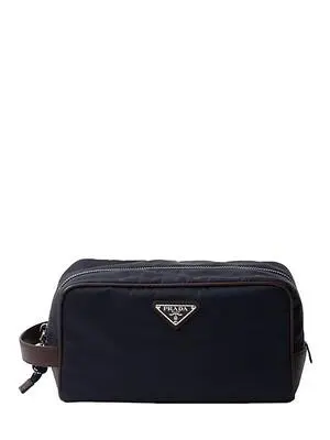 Prada Re-nylon Shell Pouch - Blue