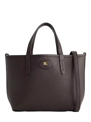 Burberry Bloomsbury Mini Leather Tote Bag - Peat/sand