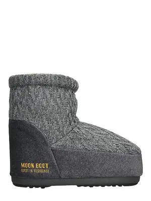 Moon Boot X Guest In Residence Knitted Boots - Grey/dark