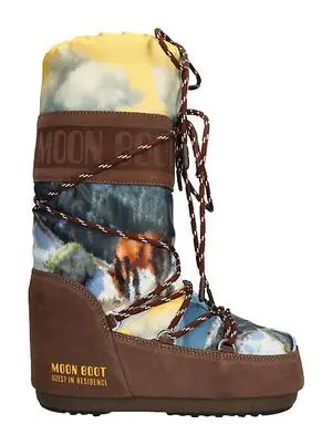 Moon Boot X Guest In Residence Icon Printed Boots - Bronze Com