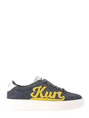 Kurt Geiger Albion Retro Suede Trainers - Grey/dark
