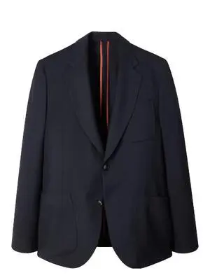 Paul Smith A Suit To Travel In Navy Wool Patch-pocket Blazer - Blue