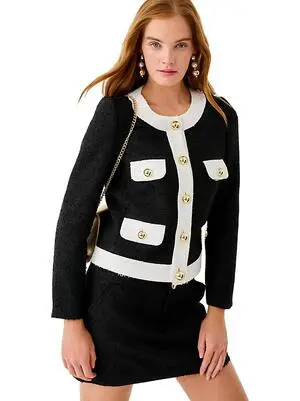Lilly Pulitzer® Clydie Boucle Jacket - Noir Chic Chick Boucle