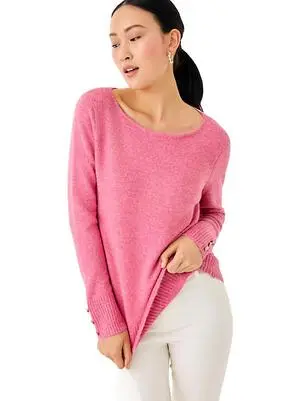 Lilly Pulitzer® Lola Sequin Sweater - Confetti Pink Metallic