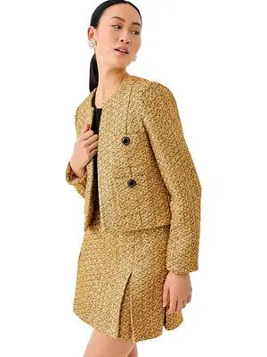 Lilly Pulitzer® Rohana Boucle Jacket - Gold Metallic Golden Glow Boucle