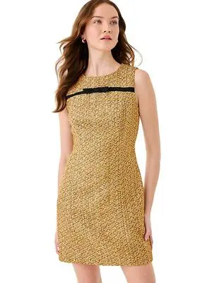 Lilly Pulitzer® Ritzy Boucle Shift Dress - Gold Metallic Golden Glow Boucle