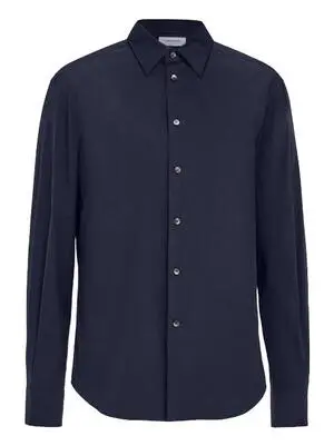 FERRAGAMO Slim Fit Shirt - Navy