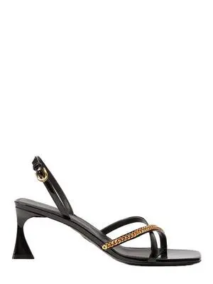 Stella McCartney Elsa Patent Kitten Heels - Black