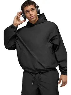 Alo Yoga Axis Hooded Pullover Top - Black