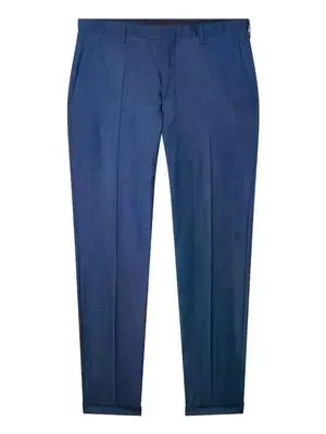 Paul Smith Pinstripe Wool Trousers - Blue