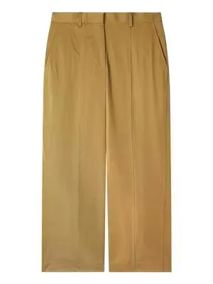 Paul Smith Seam-detail Cropped Trousers - Brown