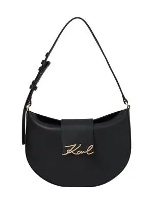 Karl Lagerfeld K/signature Shoulder Bag - Black