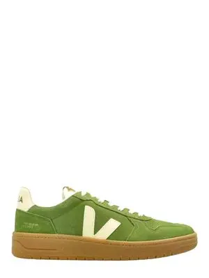 VEJA V-82 Suede Panel Sneakers - Green
