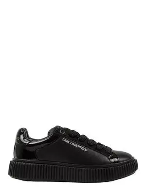 Karl Lagerfeld Platform Lace-up Trainers - Black