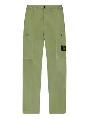 Stone Island Logo-patch Cargo Pants - Green